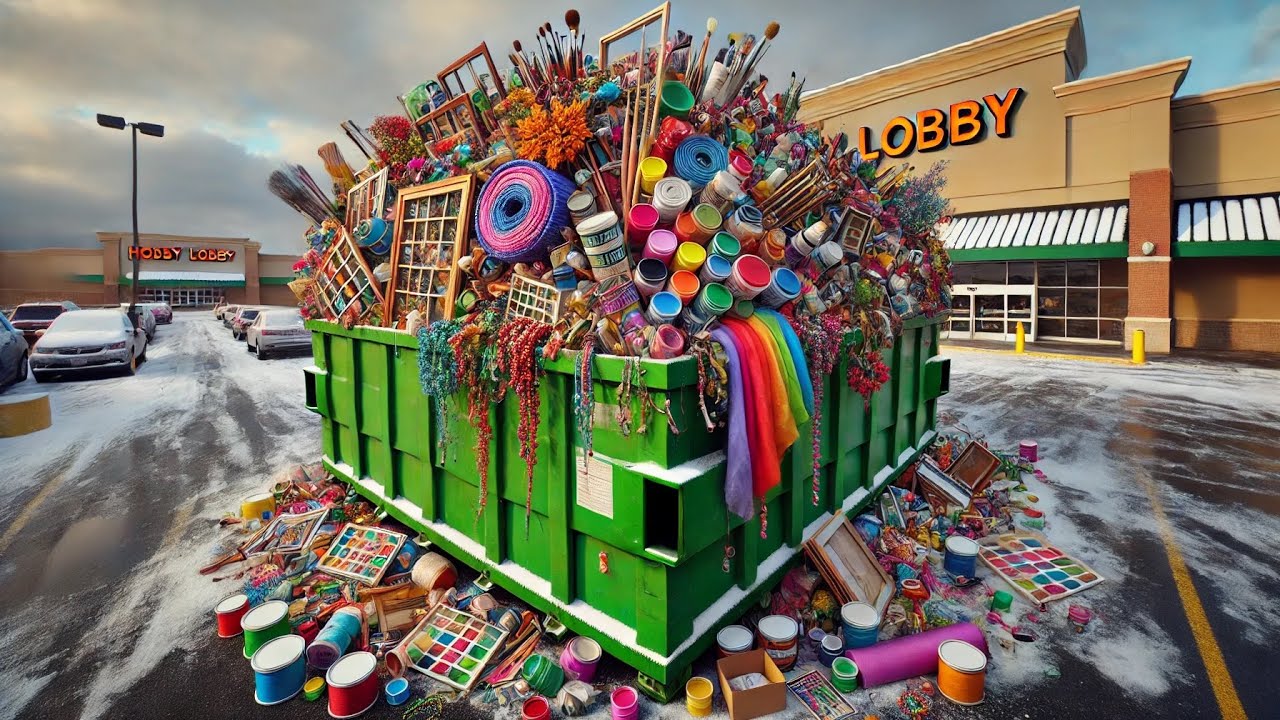 Dumpster Diving Hobby Lobby HUGE CRAFT HAUL! - YouTube