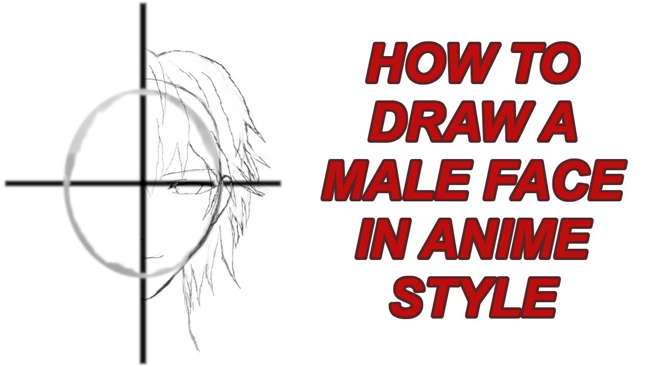 Speedpaint: Anime Face - Front Perspective (draft part) - YouTube