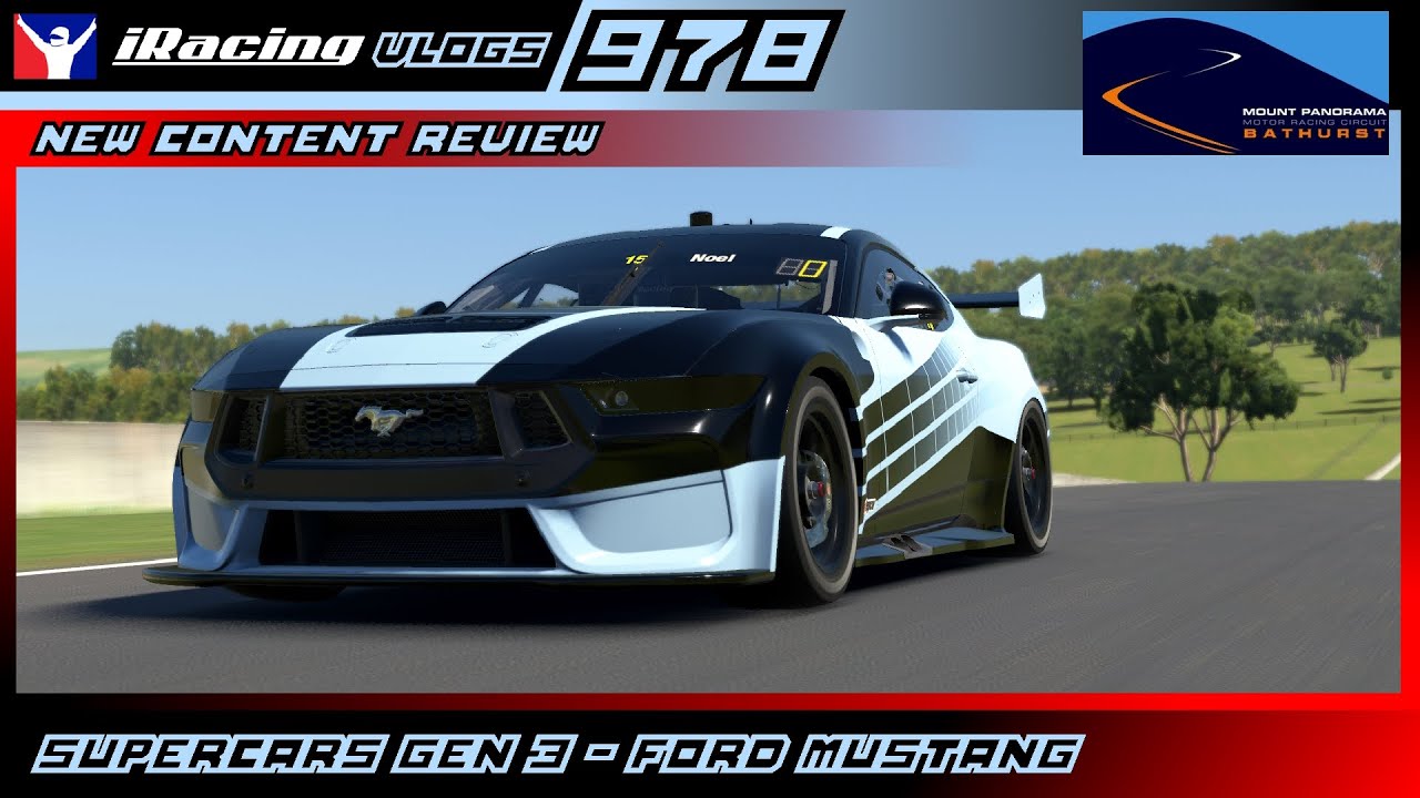 Supercars Gen 3 - Ford Mustang - NEW CONTENT REVIEW - iRacing Ep. 978 ...