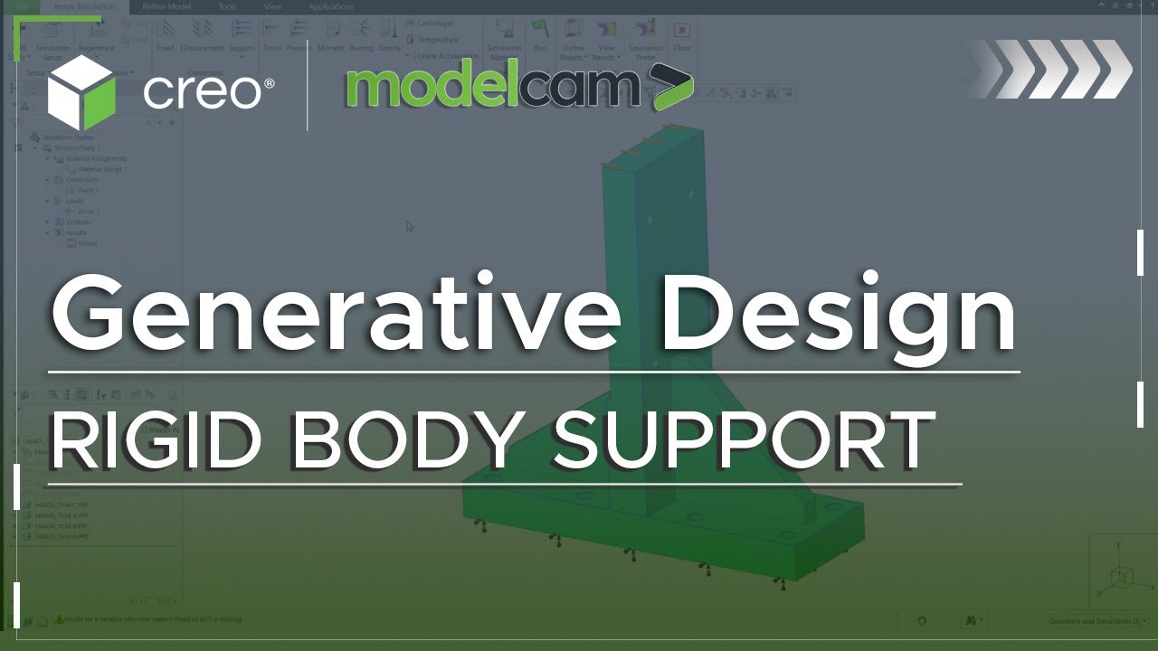 Rigid Body Support in Generative Design｜Creo 12 - YouTube