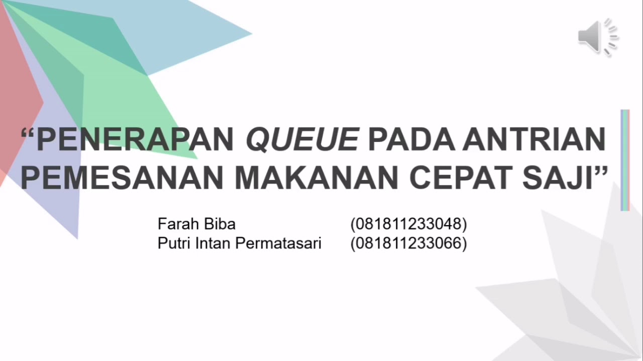 Video Presentasi Penerapan Queue - YouTube