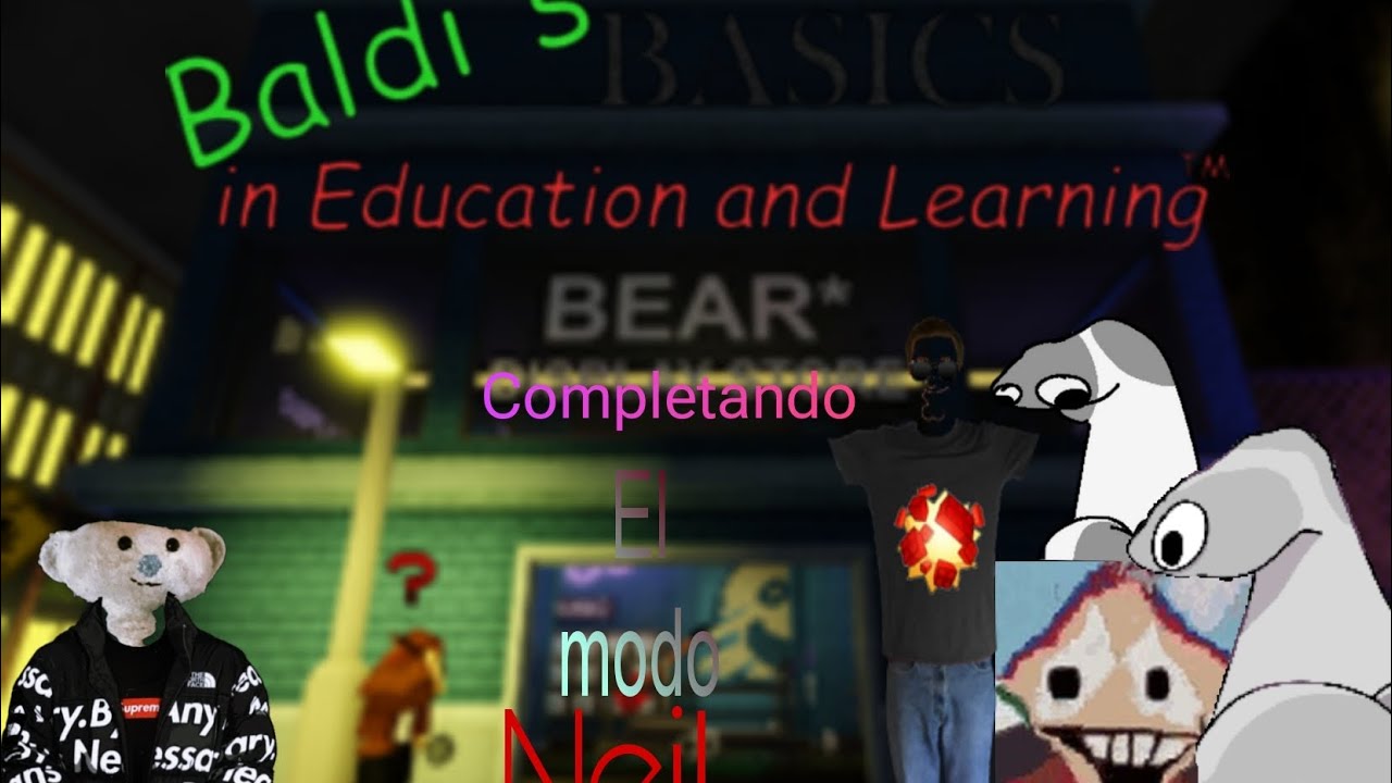 pasándome el modo neil en roblox (raldi crack House) Bear_gameroficial ...