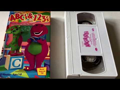 Barney ABC & 123 Video / Barney & Friends / VHS Movie Collection Display