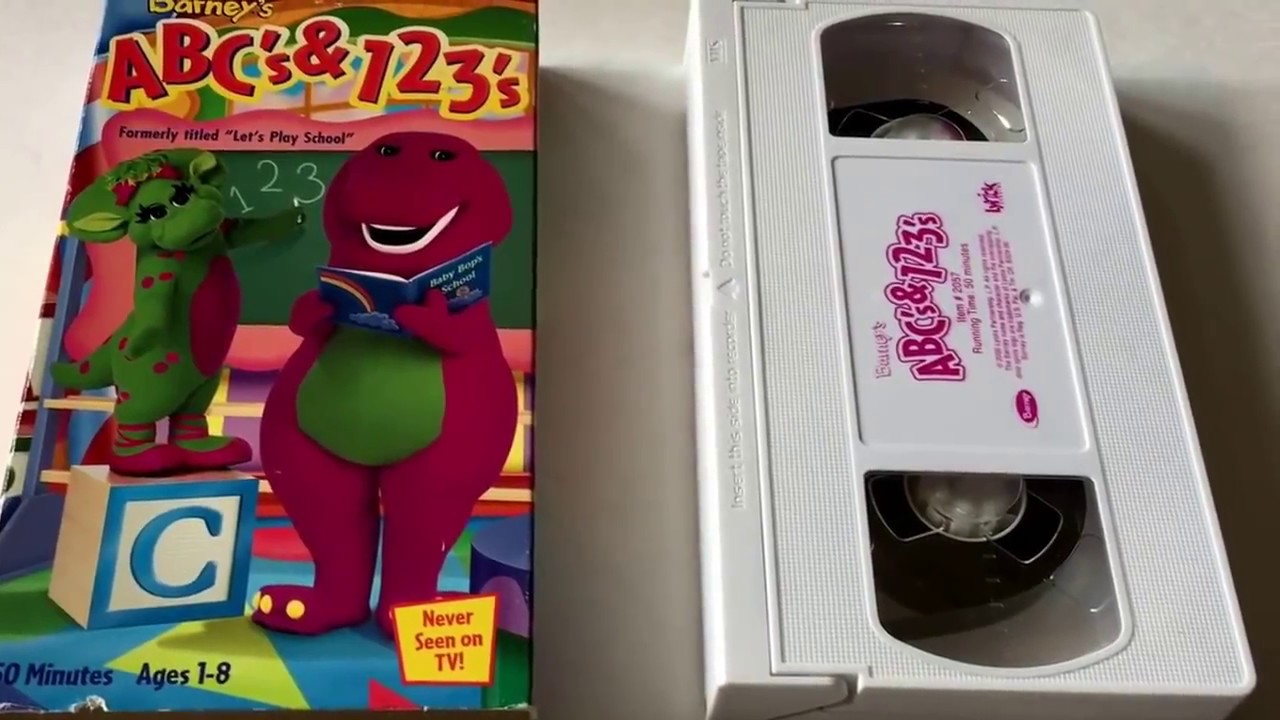 Barney ABC & 123 Video / Barney & Friends / VHS Movie Collection ...