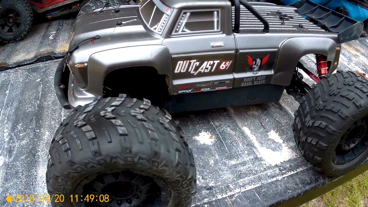Arrma Outcast 6s with SHOCKWAVES - YouTube