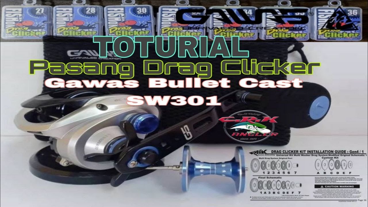 CARA MUDAH PASANG DRAG CLICKER #gawasbulletcastsw301 #diy #dragclicking ...