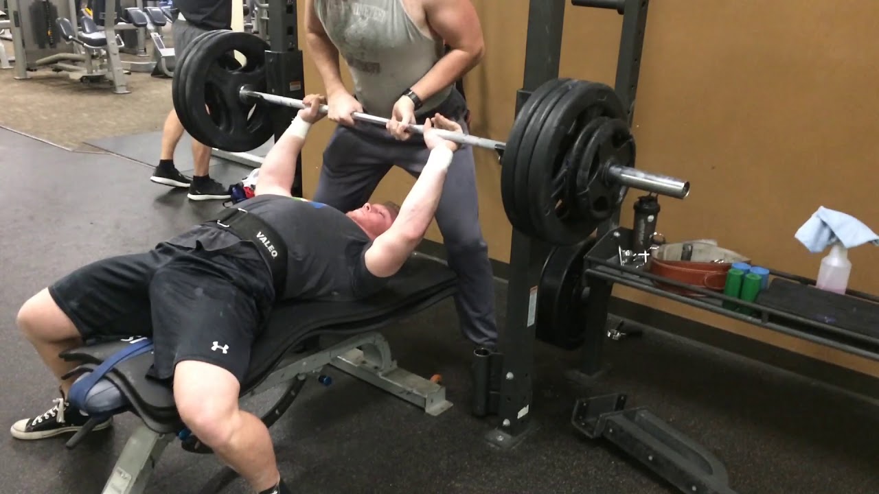 355 lbs. Bench PR - YouTube