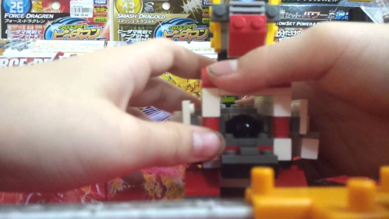 LEGO B DAMAN WITH EMBLEM CHARGE THAT WORKS!! - YouTube
