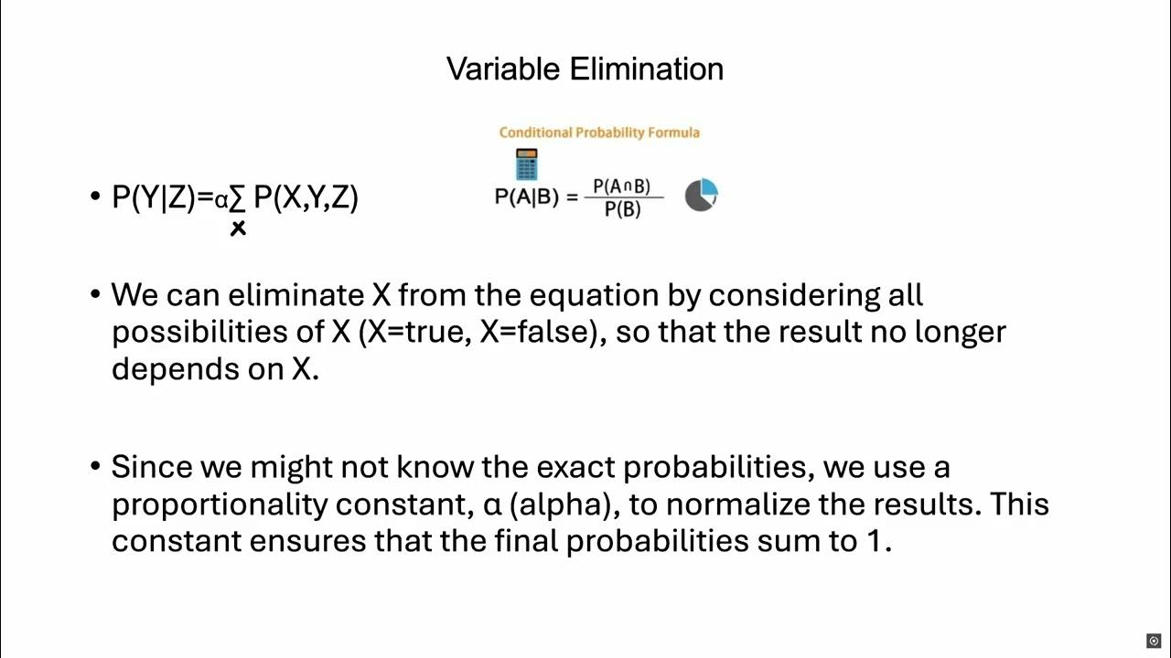 Bayesian Network and Variable Elimination - YouTube