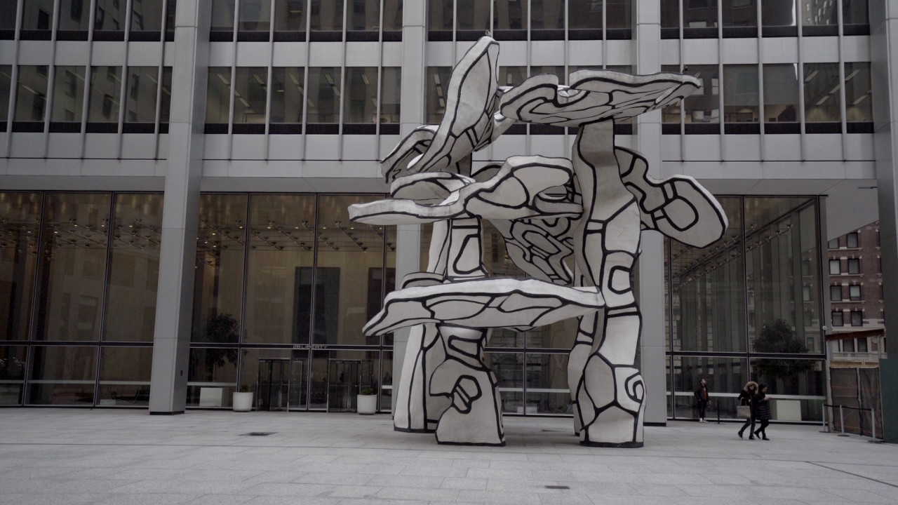 Jean DuBuffet's Group of Four Trees Sculpture in Manhattan, Sony A7R II ...