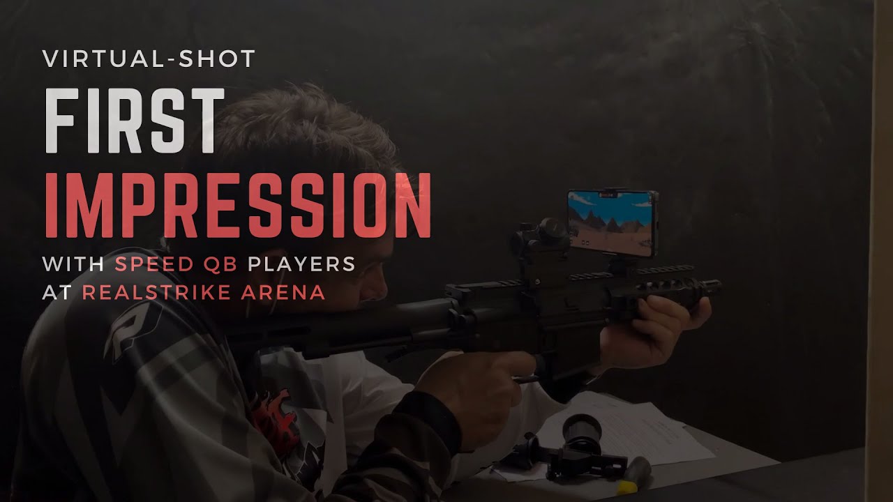 SpeedQB players try Virtual-Shot for the first time - YouTube