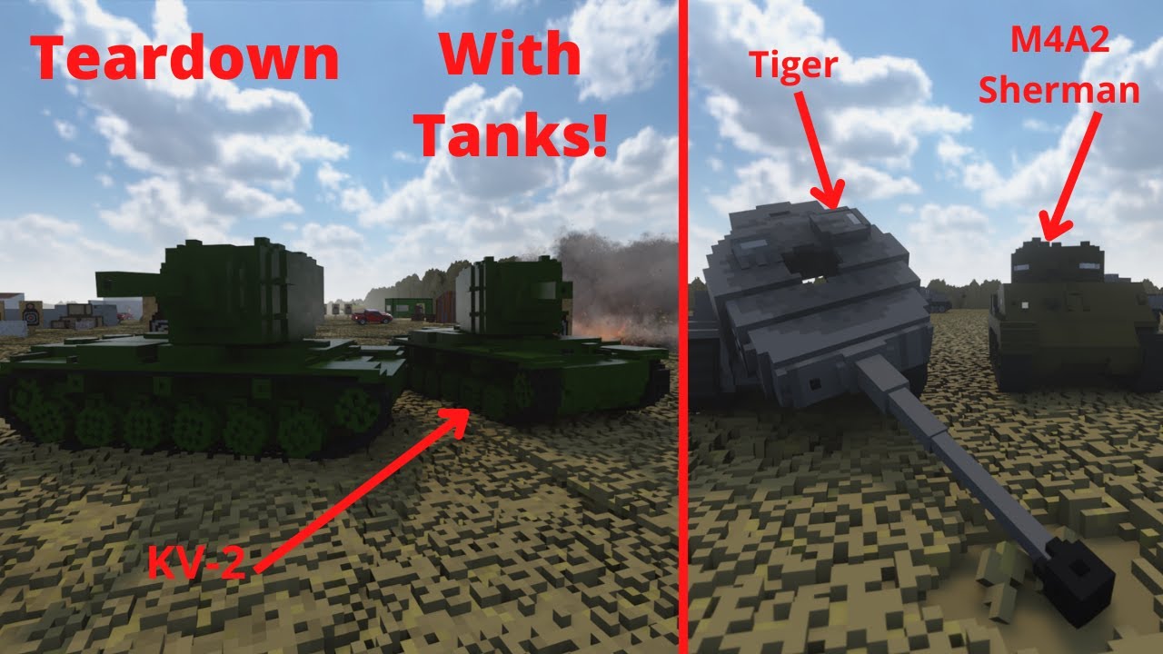 Teardown With tanks! (The most realistic maps!) - YouTube