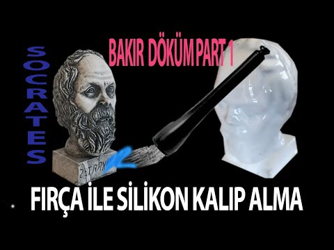 SOKRATES | FIRÇA SİLİKON KALIP ALMA  NASIL YAPILIR | Bakır Biblo döküm Part 1