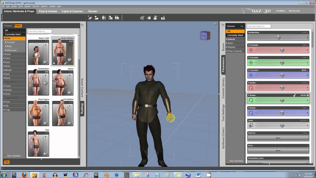 Daz 3d tutorial how to texture morph in daz studio 4 - YouTube