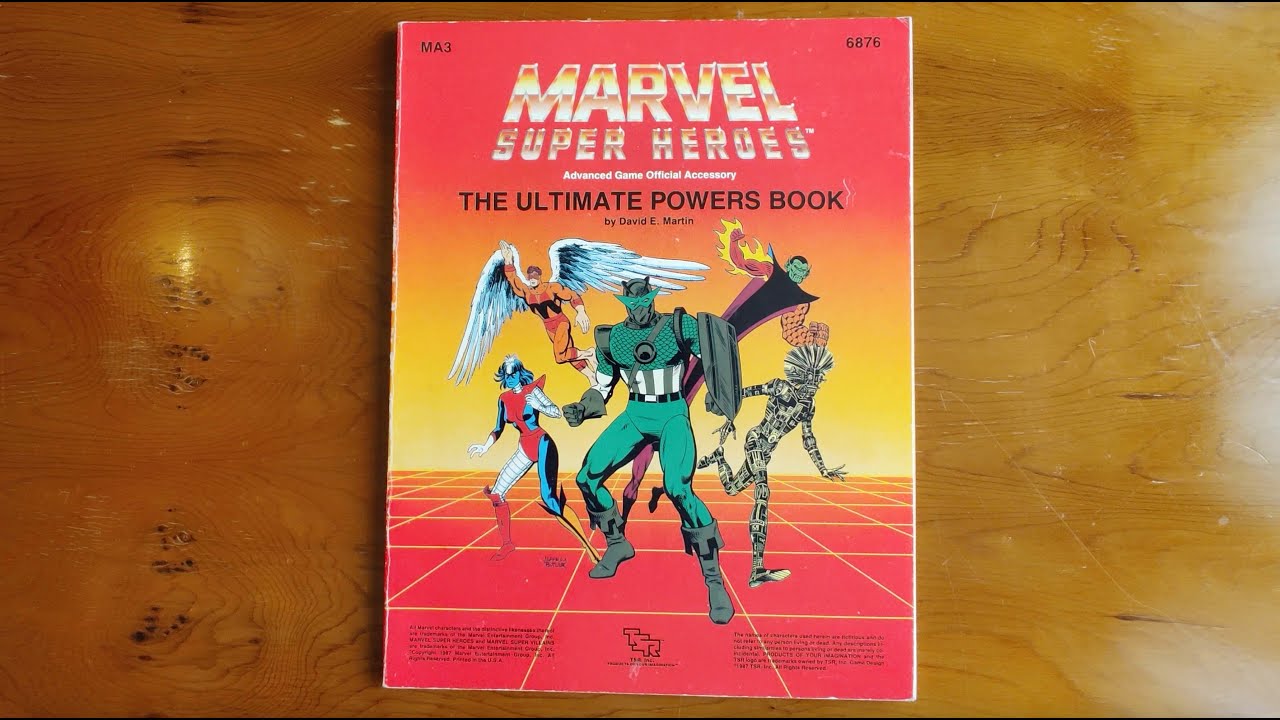 FASERIP Part IV - Marvel Super Heroes RPG - The Ultimate Powers Book ...