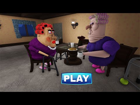 GRAN AND  GRANDMA DRINK AND EAT COFFEE AND COOKIES !! Walkthrough gameplay #roblox