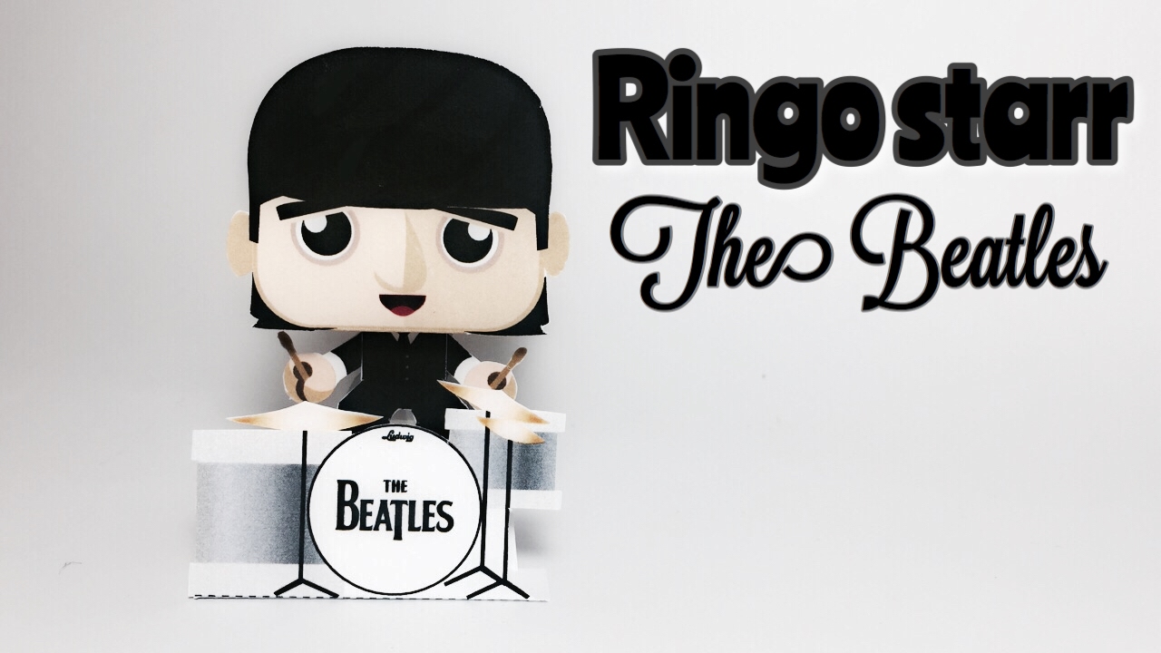 Ringo Starr The Beatles Paper Crafts tutorial ! - YouTube