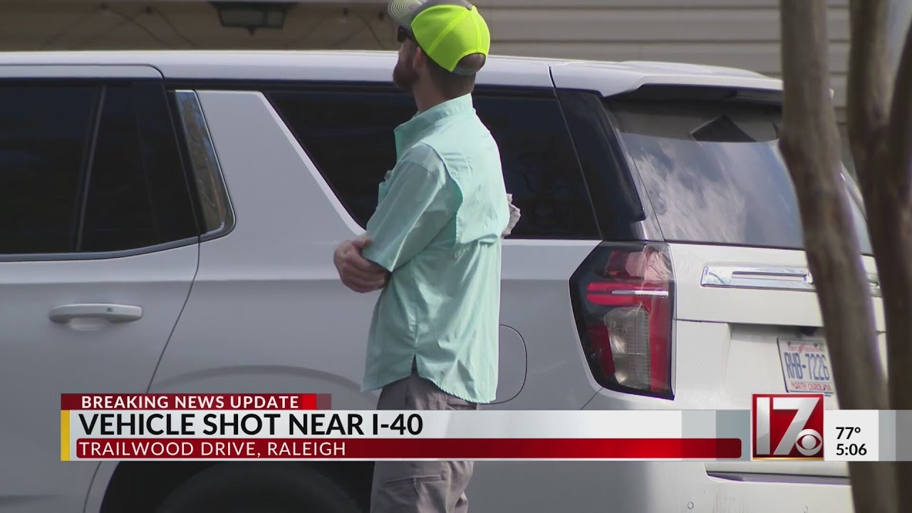 Vehicle shot near I-40 on Trailwood Drive in Raleigh - YouTube