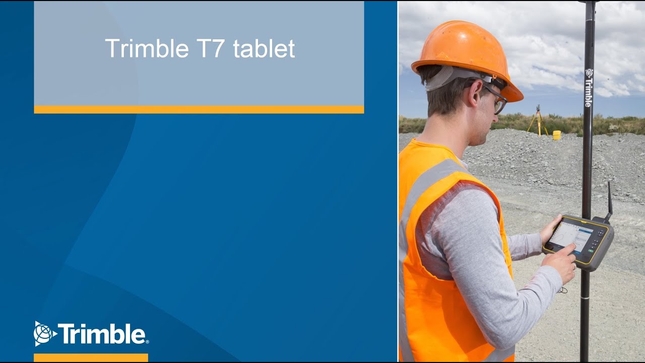 Trimble T7 tablet: kan tegen een stootje. - YouTube