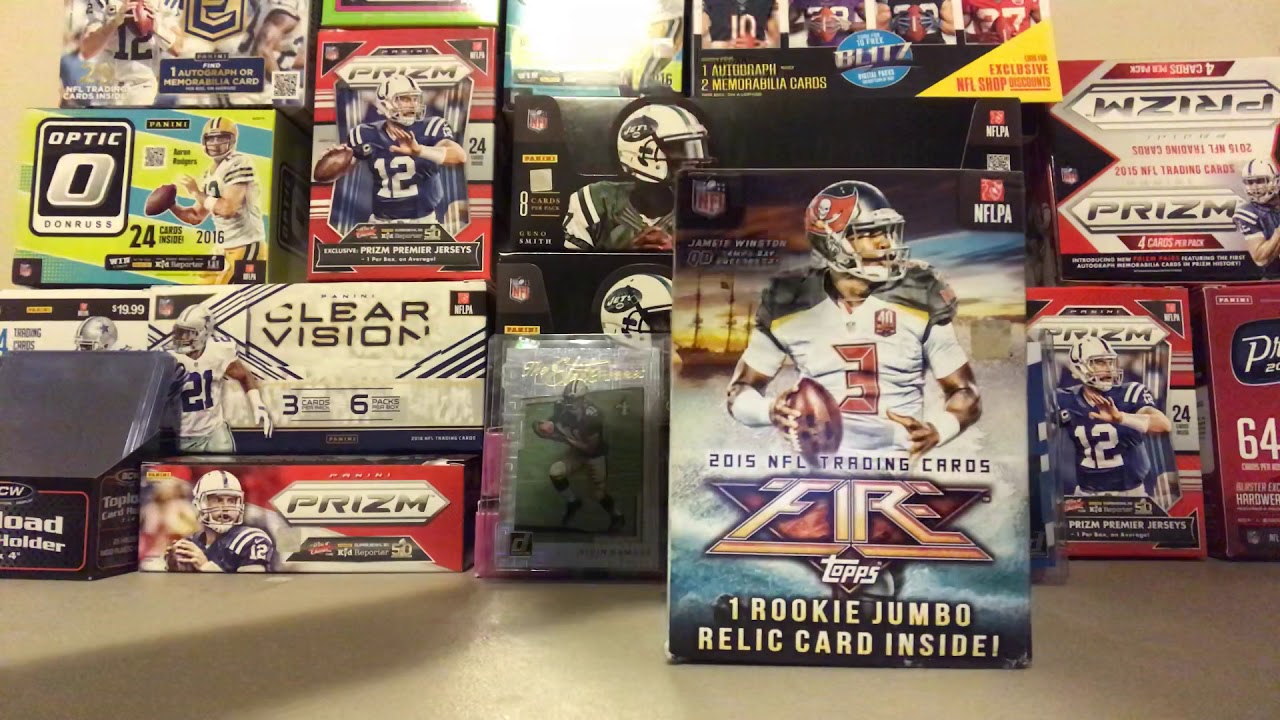 2015 topps fire blaster box( GREAT BOX) - YouTube