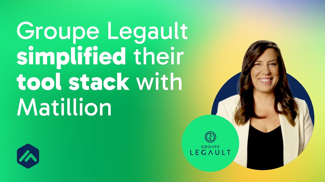 Groupe Legault simplifies its tool stack with Matillion - YouTube