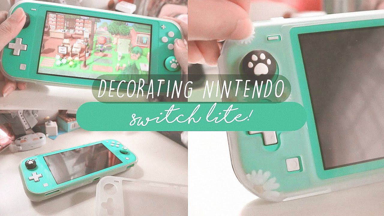 ⋈ Decorating Nintendo Switch Lite - Animal Crossing New Horizons - YouTube