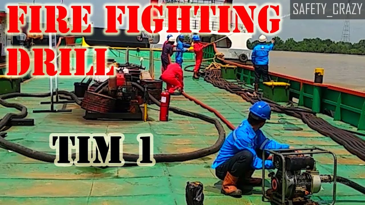 SAFETY CRAZY - FIRE FIGHTING DRILL (TIM 1) - YouTube