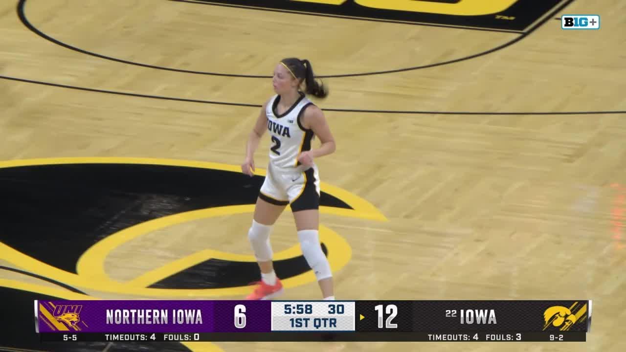 Taylor Mccabe Corner Triple is MONEY vs. Northern Iowa | Iowa Women's ...
