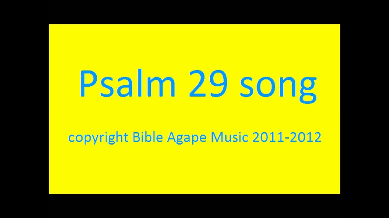 Psalm 29 song - YouTube