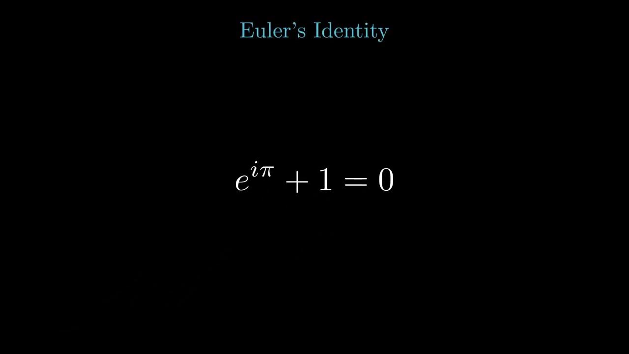 Euler's Identity Proof | Taylor Series | Manim - YouTube