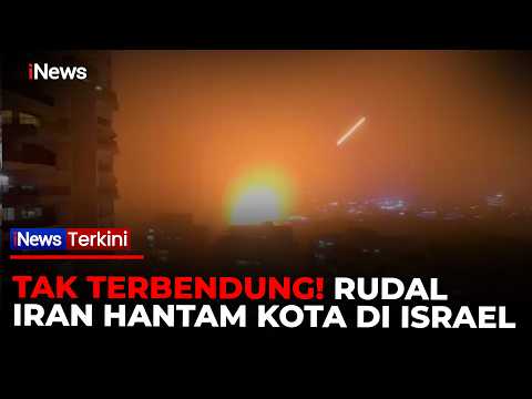 DETIK-DETIK Rudal Iran Hantam Permukiman Israel, Ledakan Dahsyat di Tengah Kota! | iNews Terkini
