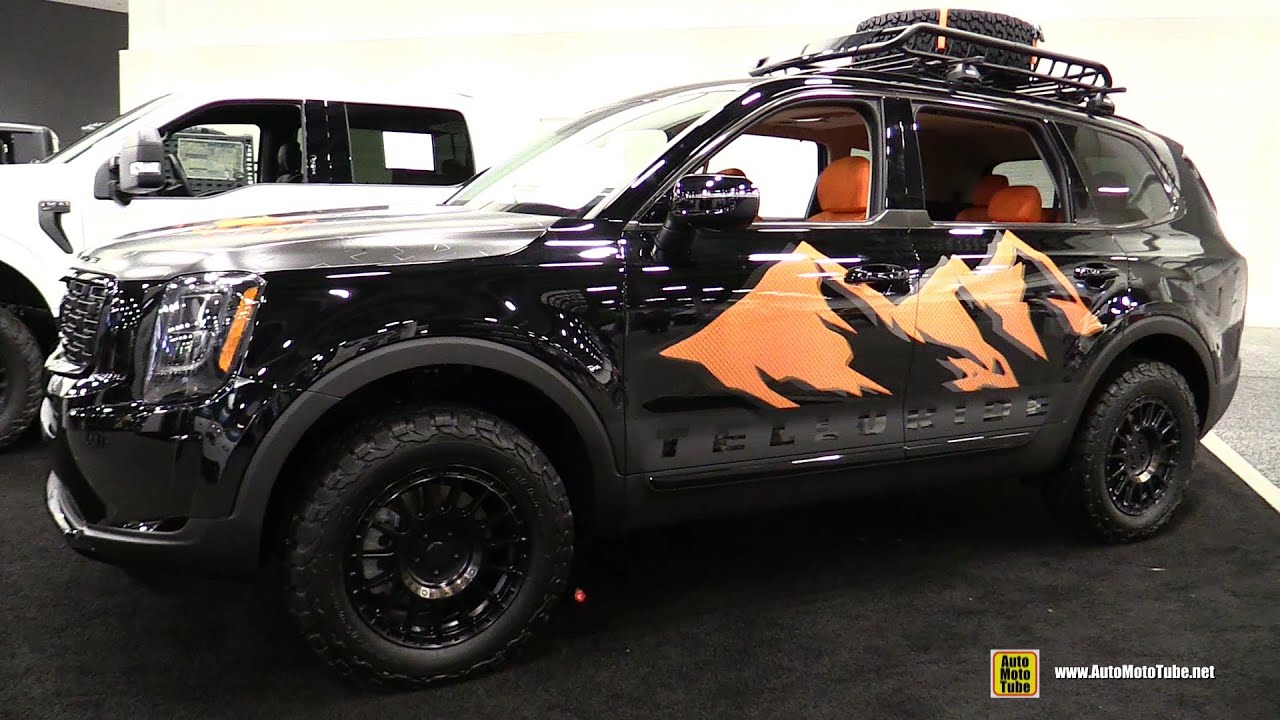 Customized 2022 KIA Telluride Review - Exterior Interior Walkaround ...