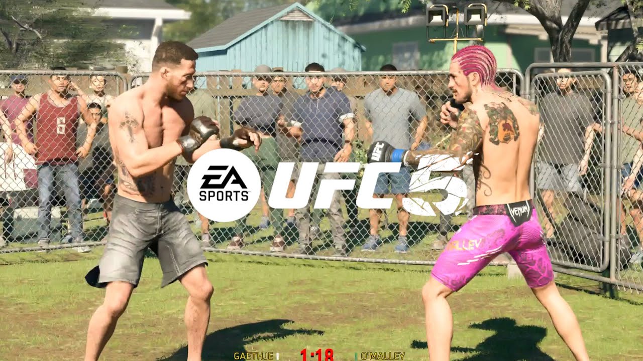 UFC 5 - *BACKYARD BRAWL* - Justin Gaethje Vs Sean O'Malley FULL FIGHT ...