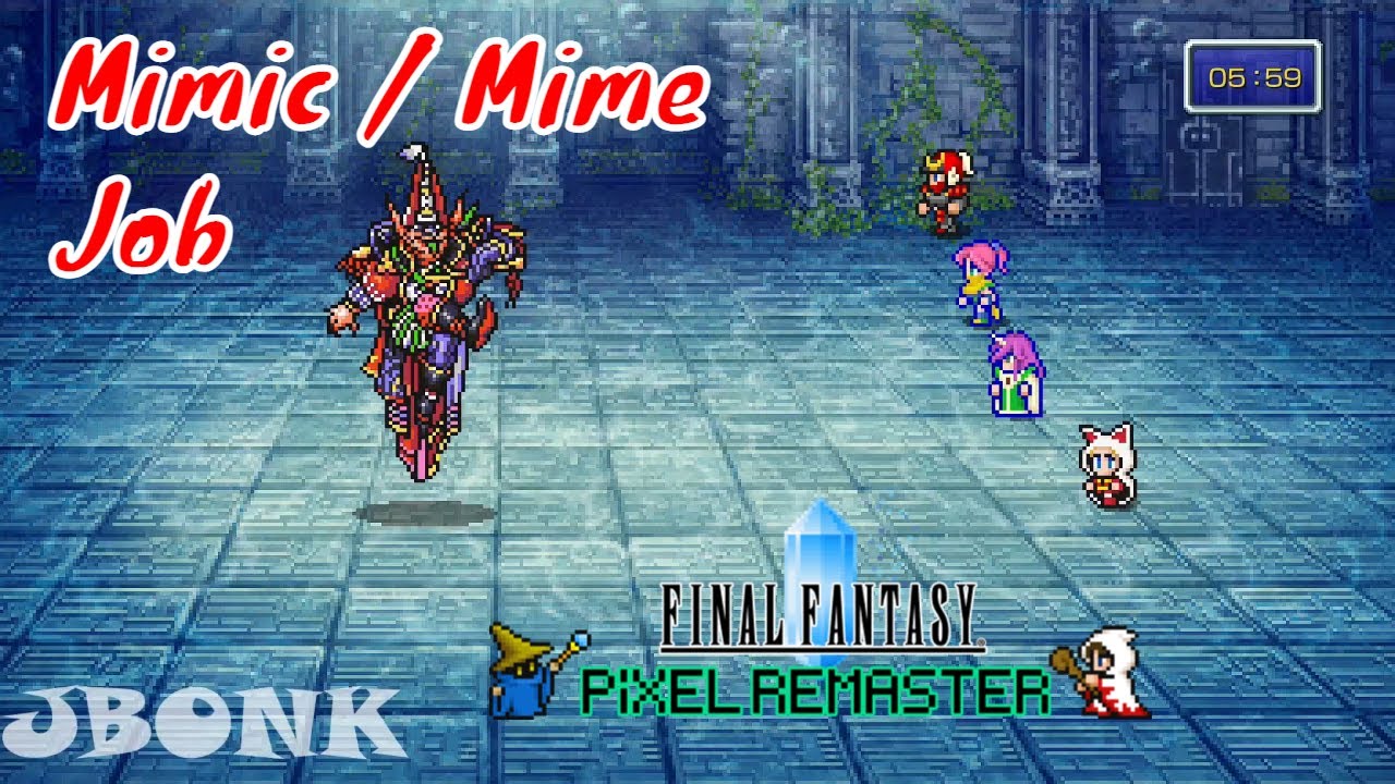 FINAL FANTASY V PIXEL REMASTER How to get secret Mimic / Mime job (No ...