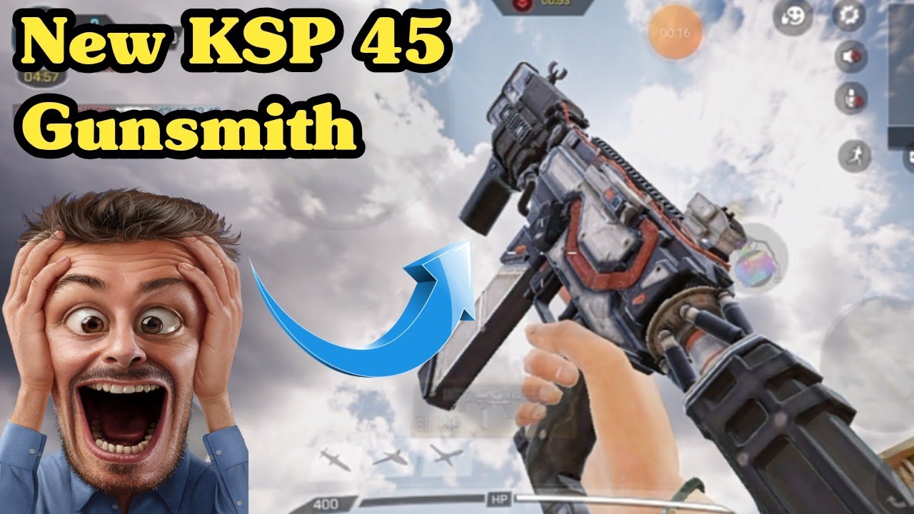 KSP 45 *BEST* Attachments Loadout Gunsmith || Call of duty mobile - YouTube