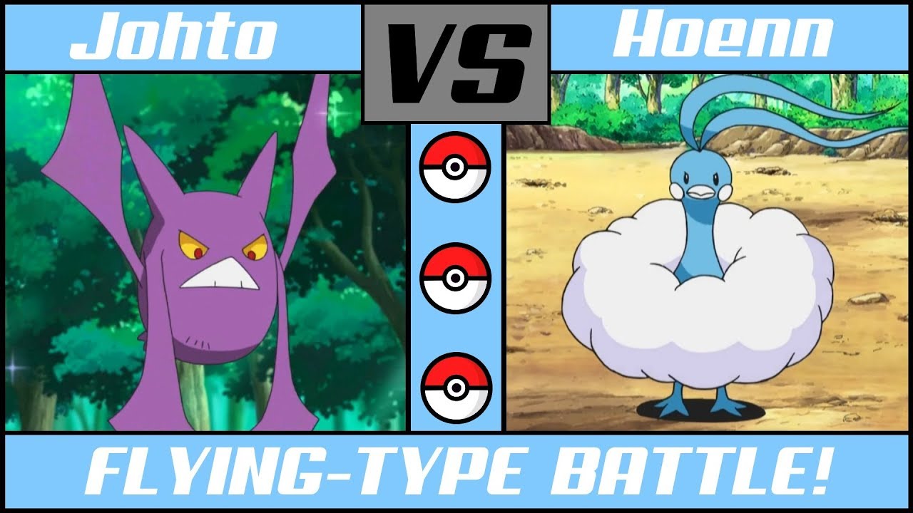 Flying-Type Battle: JOHTO vs. HOENN (Pokémon Sun/Moon) - YouTube