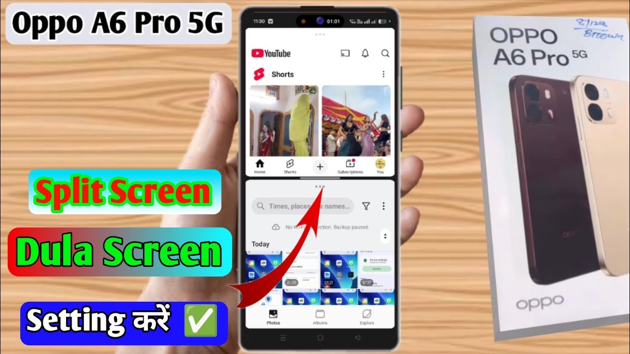 how to use dual screen oppo a6 pro, oppo a6 pro split screen setting ...