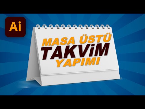 Masa Takvimi Yapımı - ADOBE ILLUSTRATOR ile Takvim Şablonu