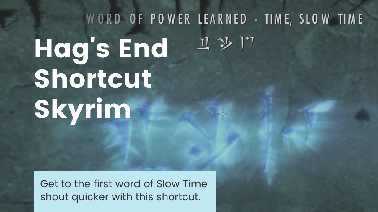 Skyrim: Shortcut into Hag's End from Deepwood Vale (Via Deepwood ...