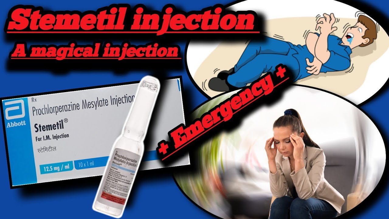 Stemetil injection uses,dose, side-effects in hindi/Prochlorperazine ...