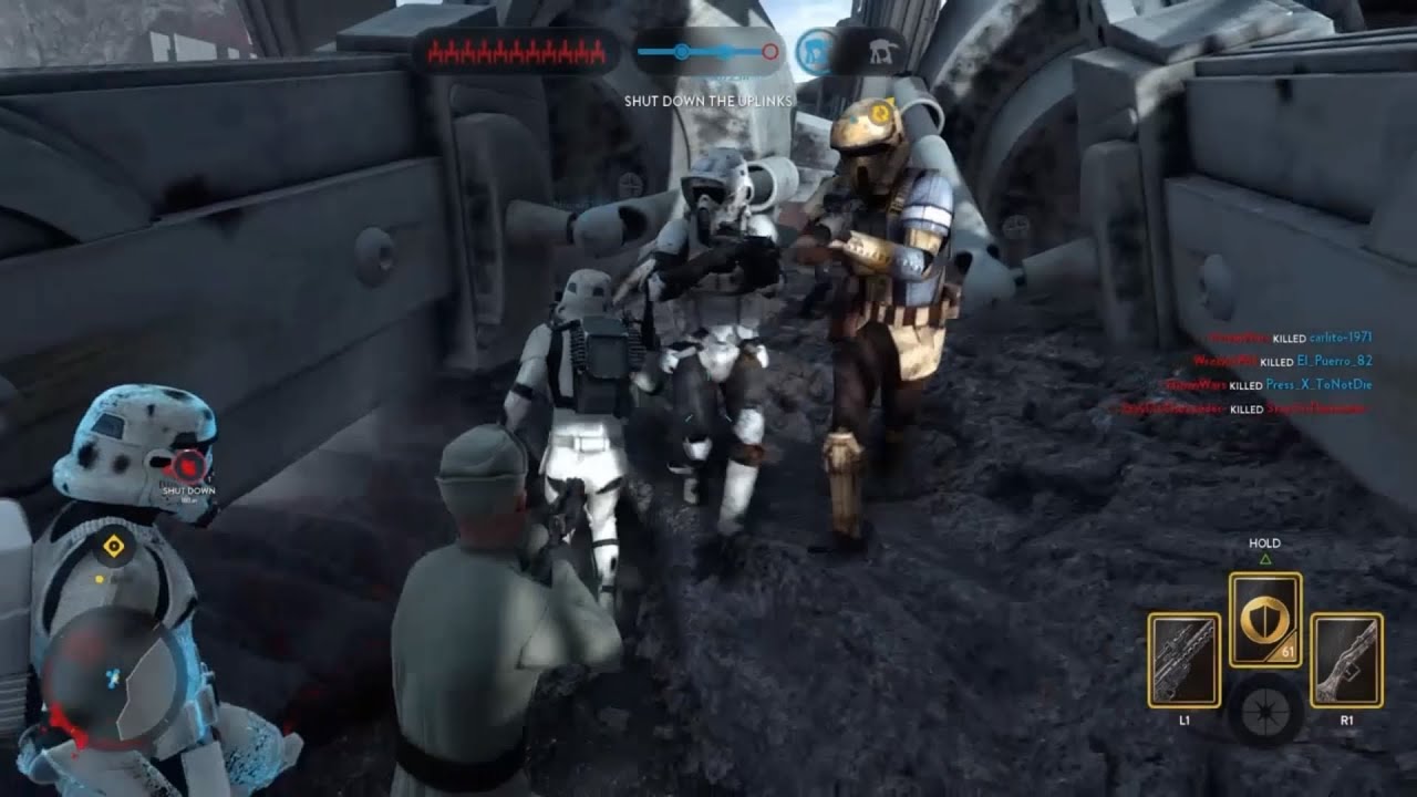 Star Wars Battlefront 1- Gilbertron4000 & I Got Stuck Under an AT-AT ...