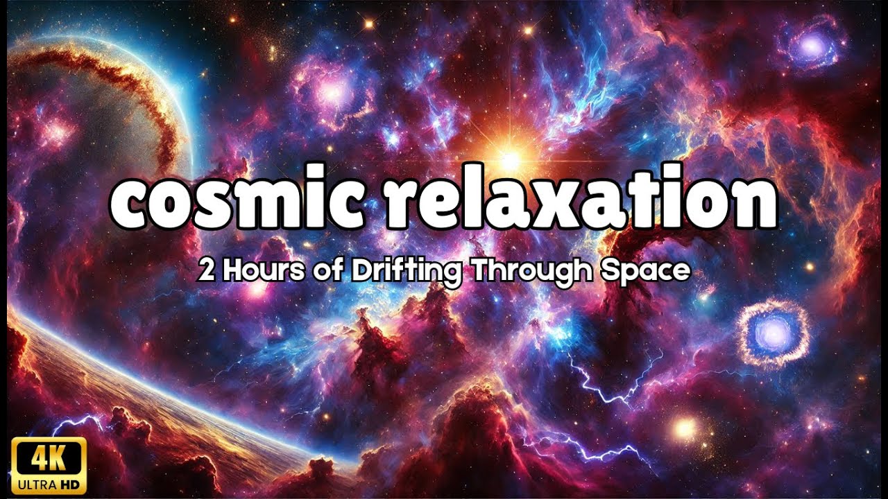 2 HOURS Space Ambient Music: Drifting Through the Cosmos for Deep Relaxation [4K] - YouTube