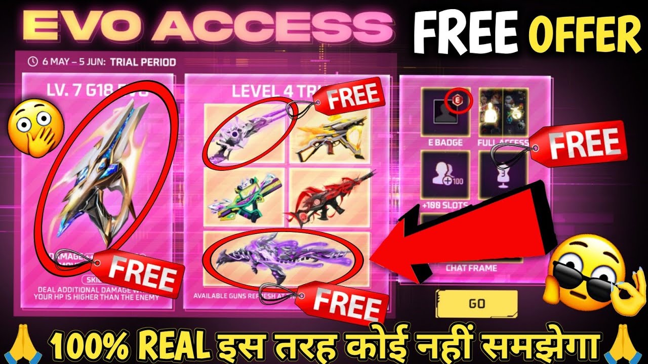 Evo Access Free Fire | Evo Access Mein Kya Milega Evo Access purchase kaise karen Evo Access ff ...
