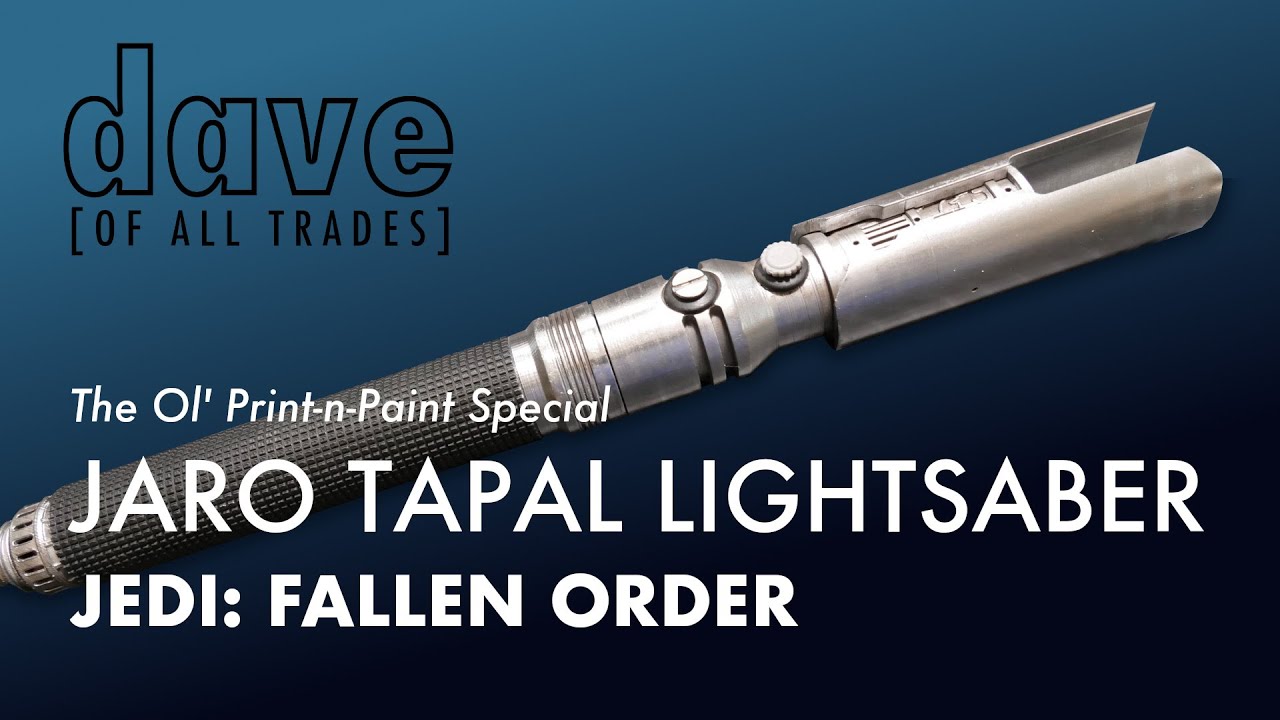 Print & Paint: The Lightsaber of Jaro Tapal - YouTube