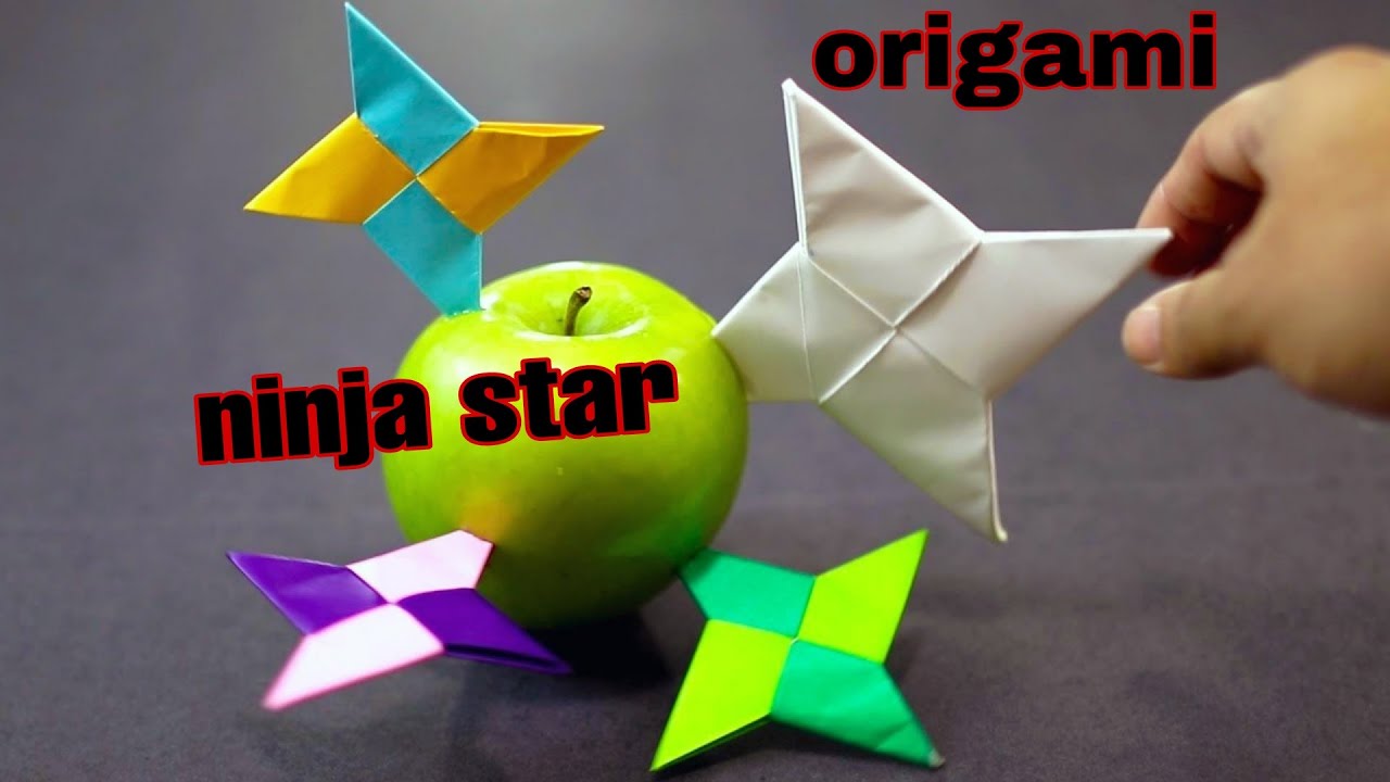 How to make origami ninja star | origami easy paper ninja weapons - YouTube