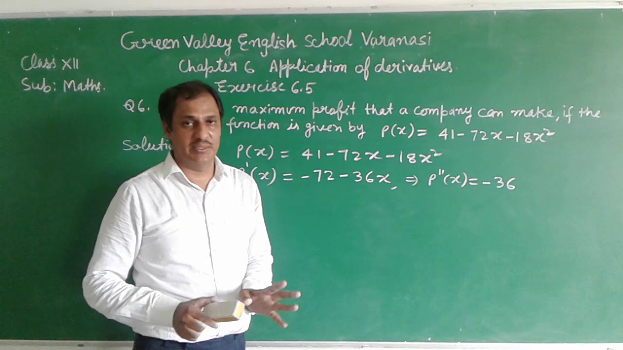 Class XII Maths Exercise 6 5 Q 6 YouTube Class XII Maths Exercise 6 5 Q 6 YouTube