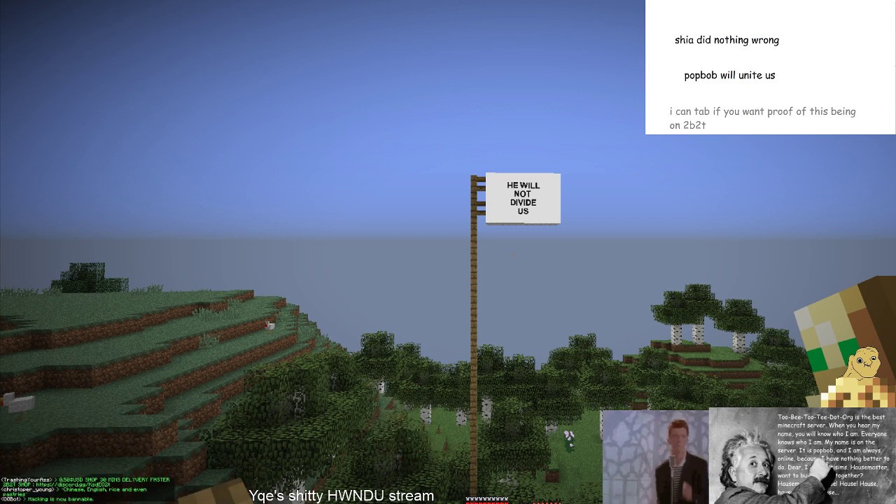 2b2t HE WILL NOT DIVIDE US (Half was just Queue simulator) - YouTube