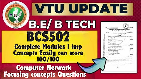 BCS502 All Modules Computer Network Important concepts notes - YouTube