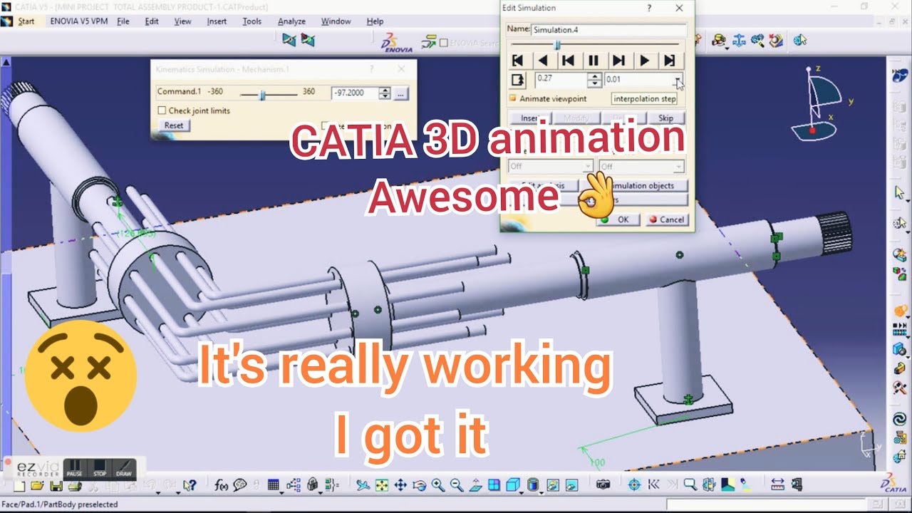 how to do 3d animation of elbow transmission moving tutorial - YouTube