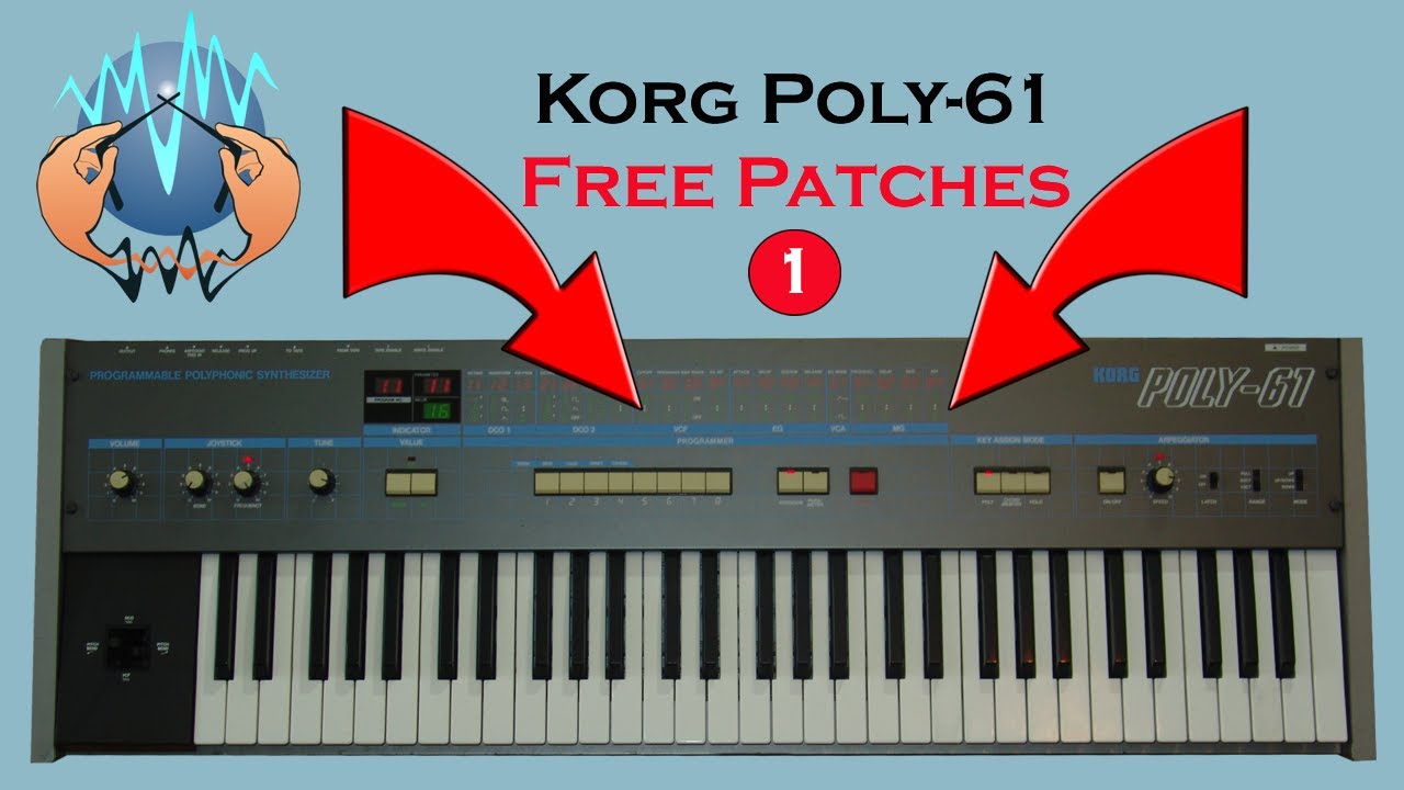 Korg Poly 61 Free Patches No1 - DigiD Polysix Collection - YouTube